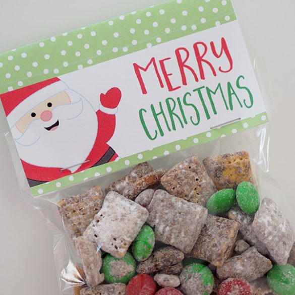 CHRISTMAS TREAT BAGS + PRINTABLE BAG TOPPERS
