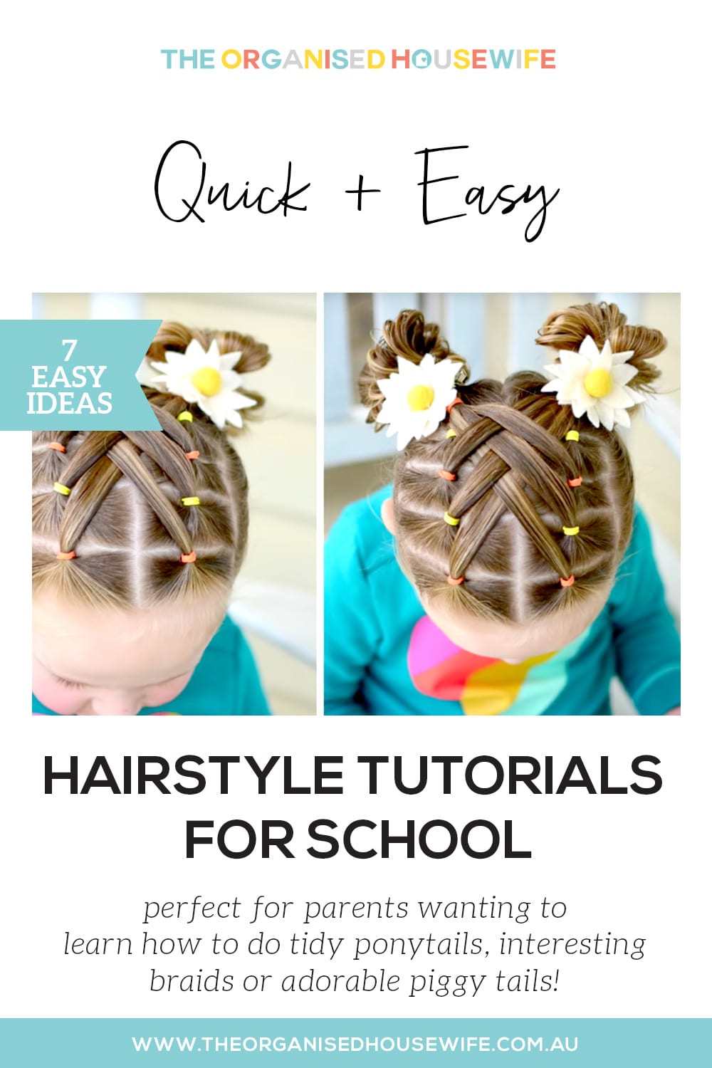 7 Girls Hairstyle Tutorials for School